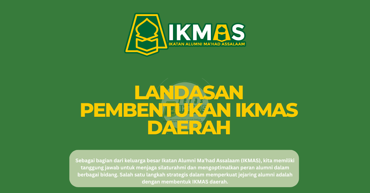 Landasan Pembentukan IKMAS Daerah - Blog IKMAS